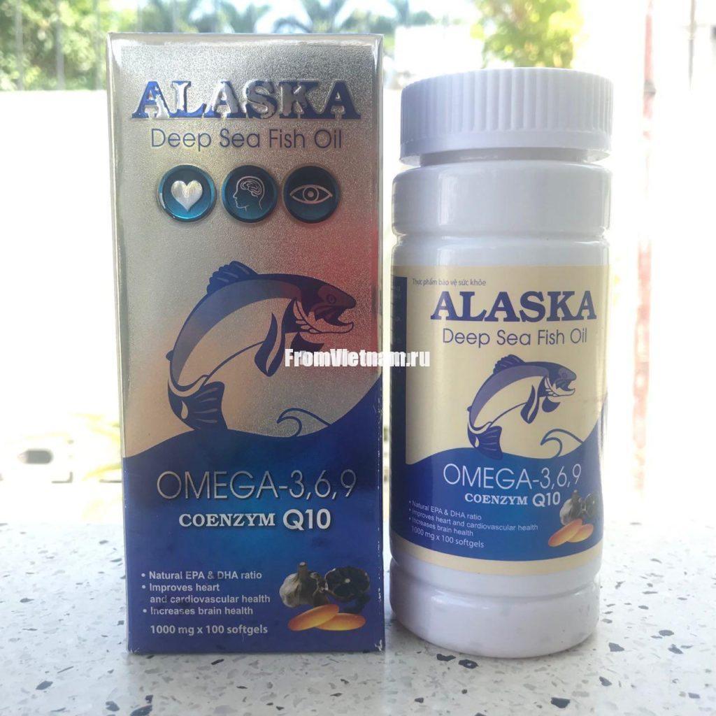 Alaska Omega 3,6,9 Coenzym Q10 Омега 369 с коэнзим q10 100 капсул из ...